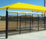 Shade Systems for sun protection at bleachers, dugouts, sports fields