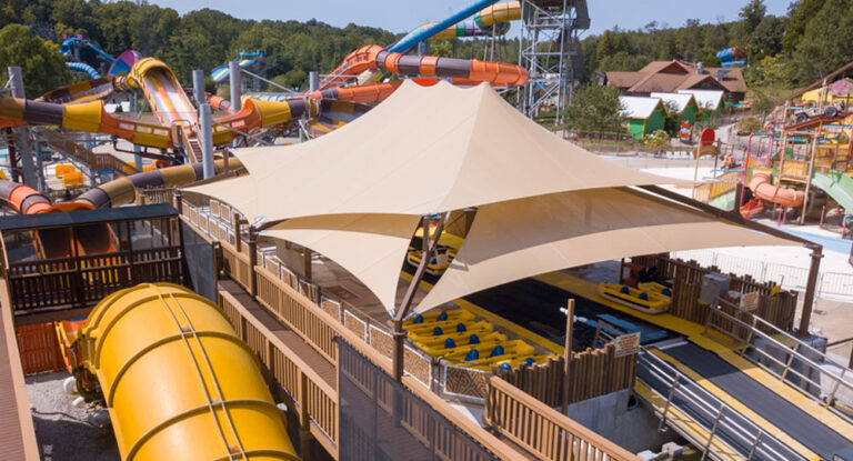 Multi-Level Sail Shade Structures for Sun Protection