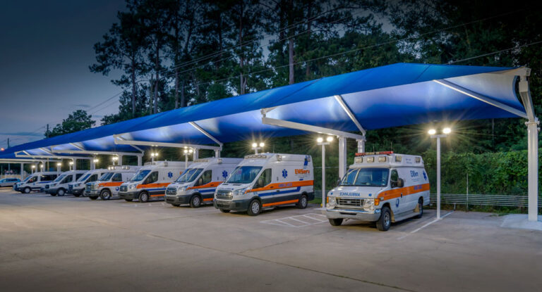 Cantilever Parking Shade Structures | Vehicle Protection & UV Cover