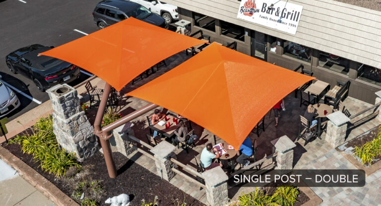 Single Post Double & Quad Shade Systems | Multi-Canopy